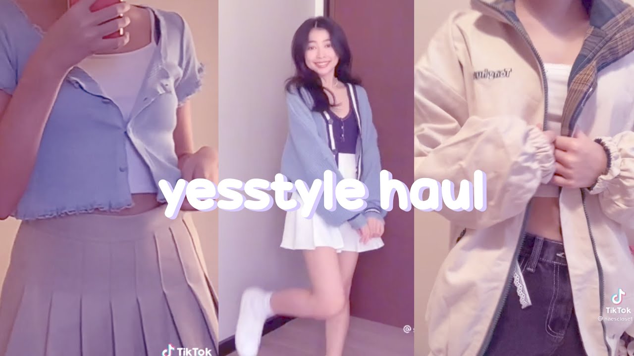 Yesstyle Try On Haul Tiktok Compilation Youtube