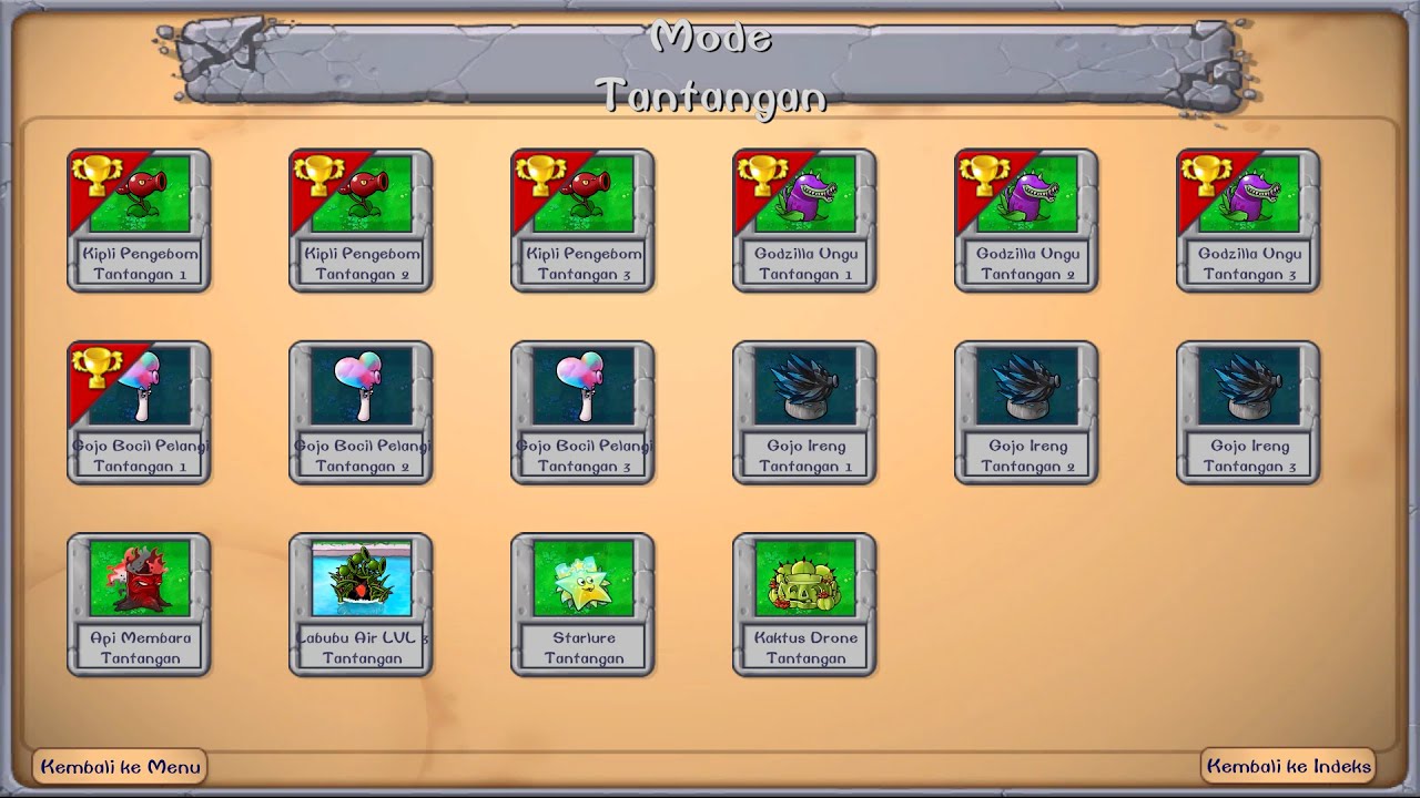 MODE TANTANGAN DI PVS FUSION - PLANT VERSUS ZOMBIE FUSION - YouTube