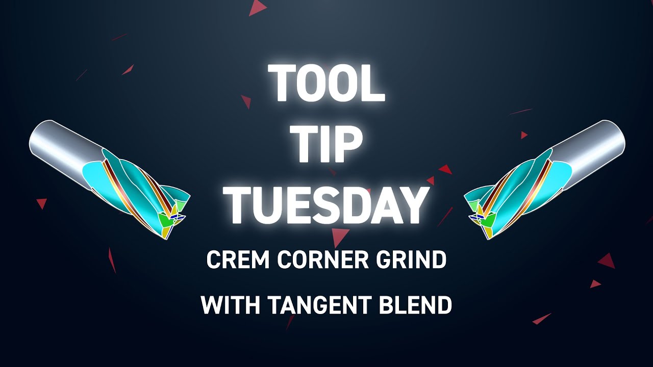 Tool Tip Tuesday 262 - CREM Corner grind with tangent blend - YouTube