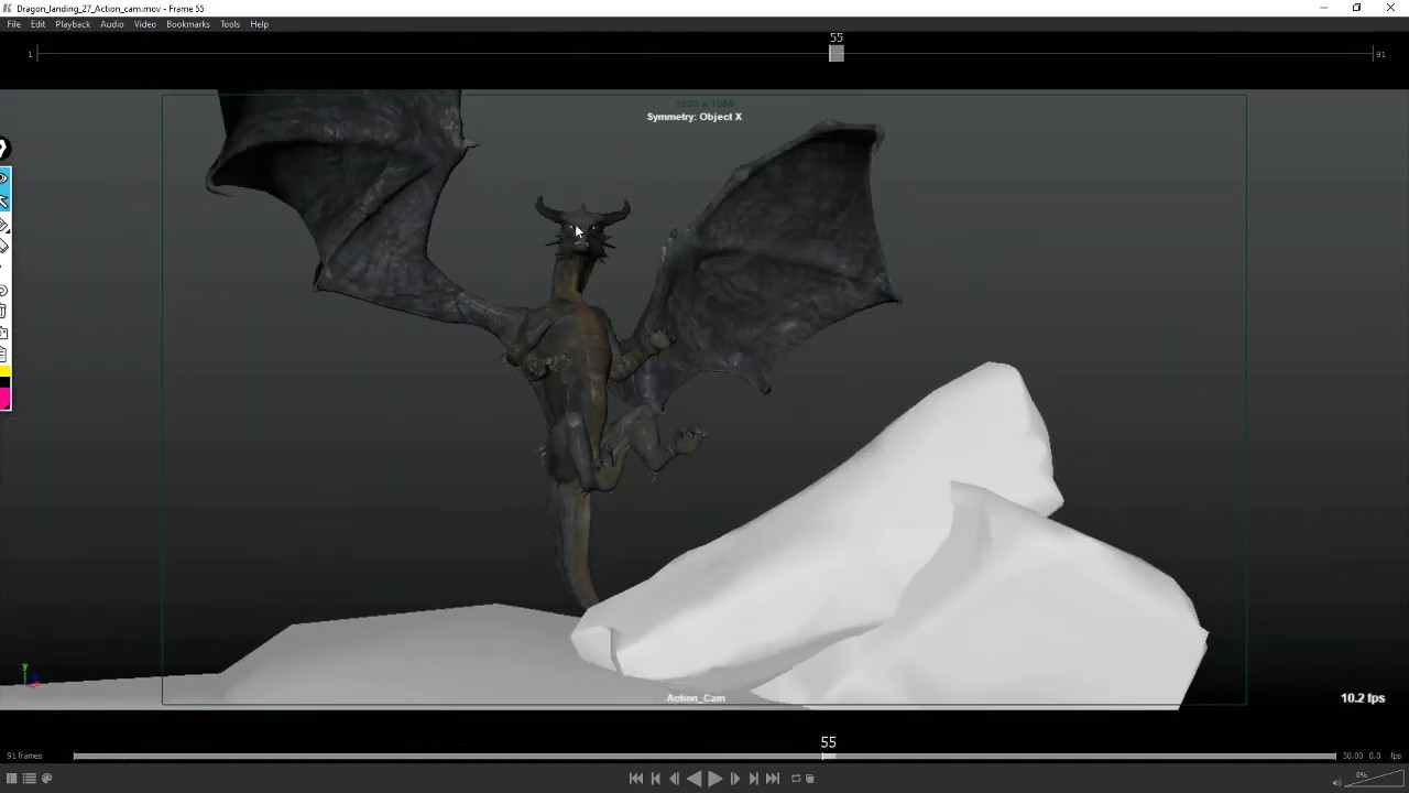 Jerome - Dragon landing - Animation Feedback - 02 - YouTube