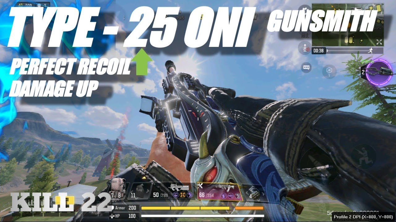OP pakai senjata type 25 oni - settingan terbaik type 25 oni - best ...