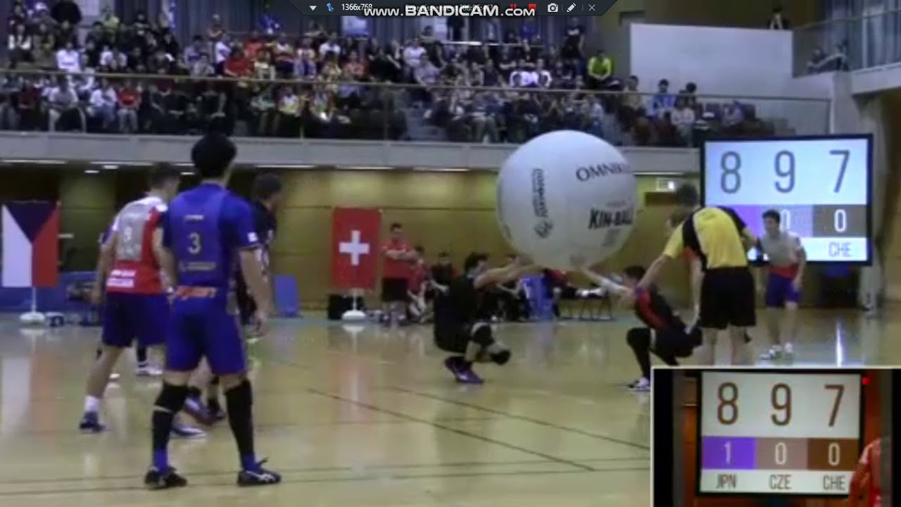 Kin-Ball World Cup 2017 Japan - Suisse / Rep Tcheque / Japon H P2 - YouTube