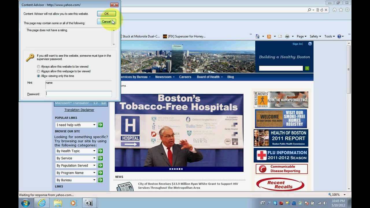 How to set up Content Advisor - YouTube