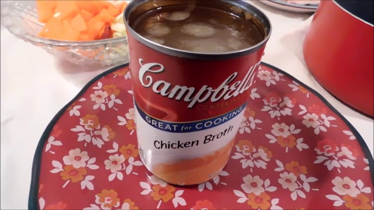 Campbell's Chicken Broth Condensed Soup - YouTube