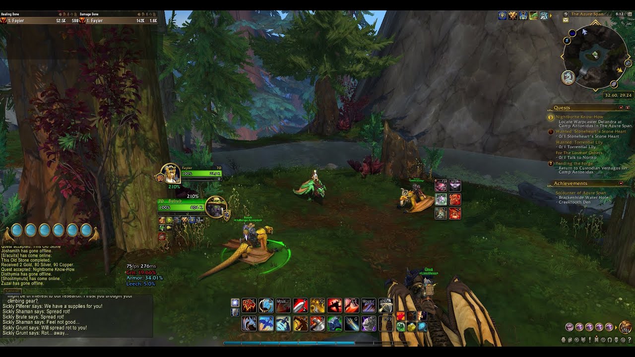 World Of Warcraft Rare Monster Gruffy Bugged - YouTube