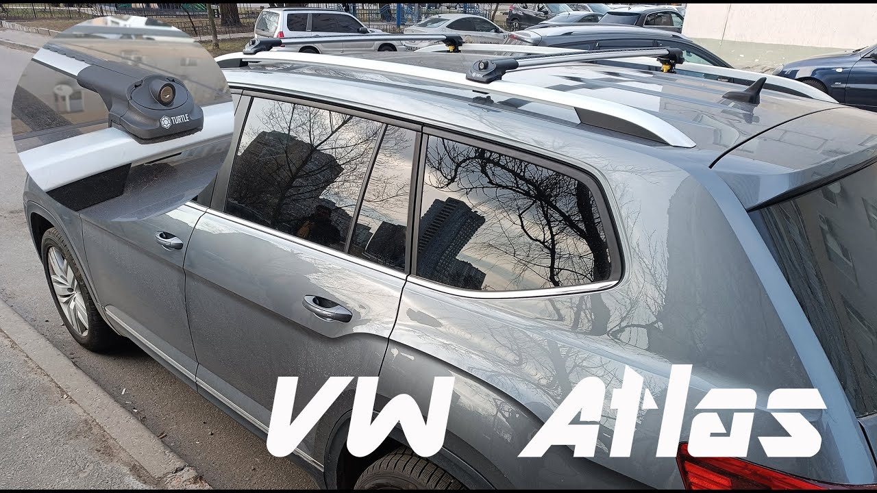 How to insatall roof rack Volkswagen Atlas Crossbars Installation - YouTube