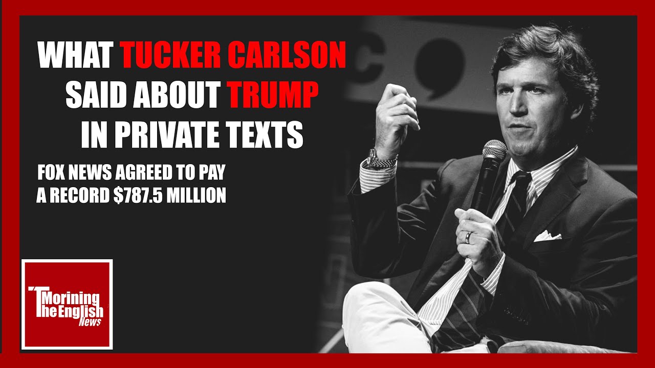 What Tucker Carlson said about Trump in private texts - YouTube