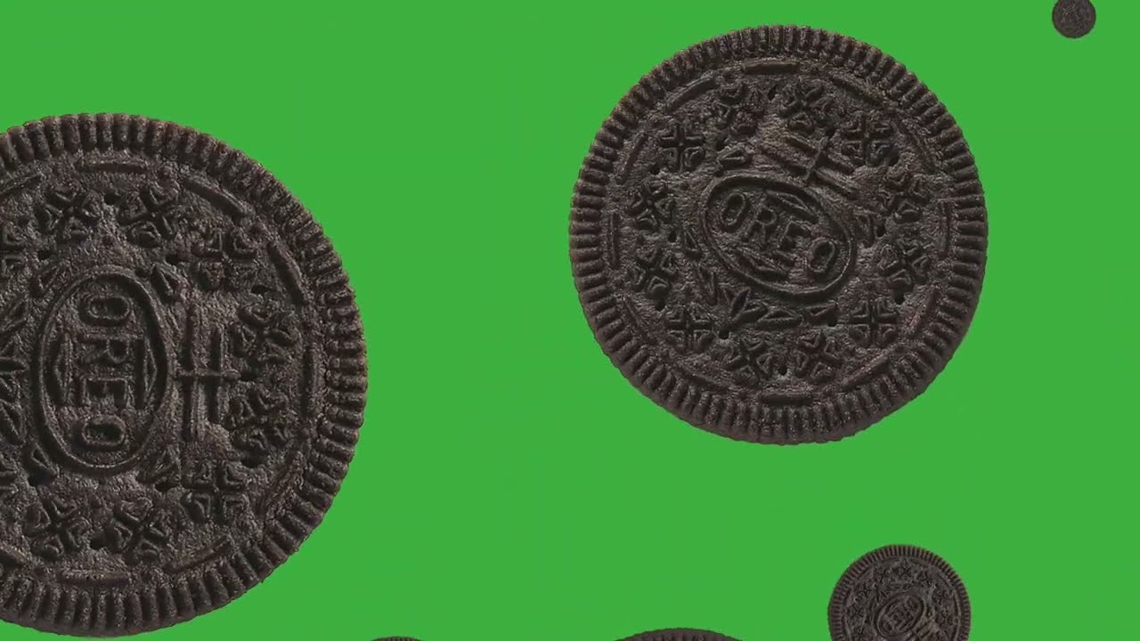 Falling Oreo Cookies Green Screen | FREE HD Green Screen (No copyright ...
