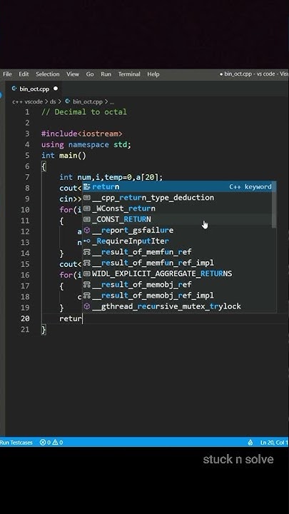 C++ program to convert decimal number to Octal number| number ...