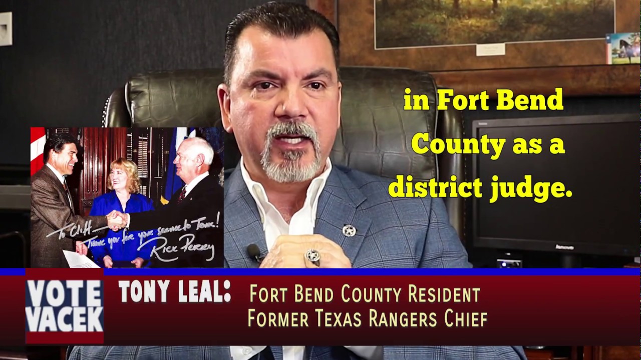 Tony Leal for Cliff Vacek for Fort Bend County DA - YouTube