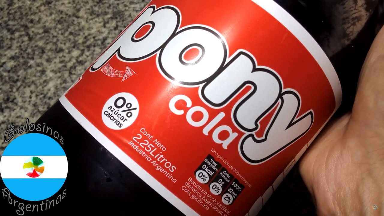 Pony Cola Gaseosa 0% Azúcar 0 Calorías - Diet cola soda - YouTube
