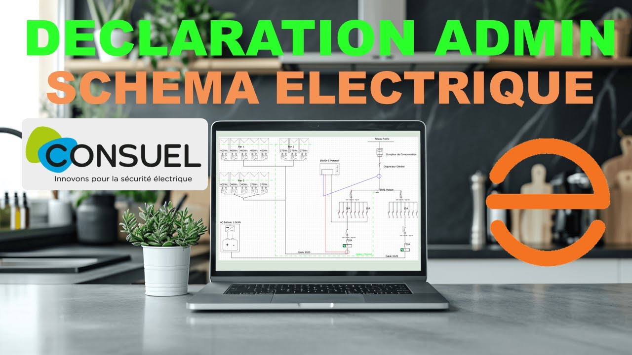 🟢 Dossier du Consuel: Création du Schéma électrique de l'installation ...