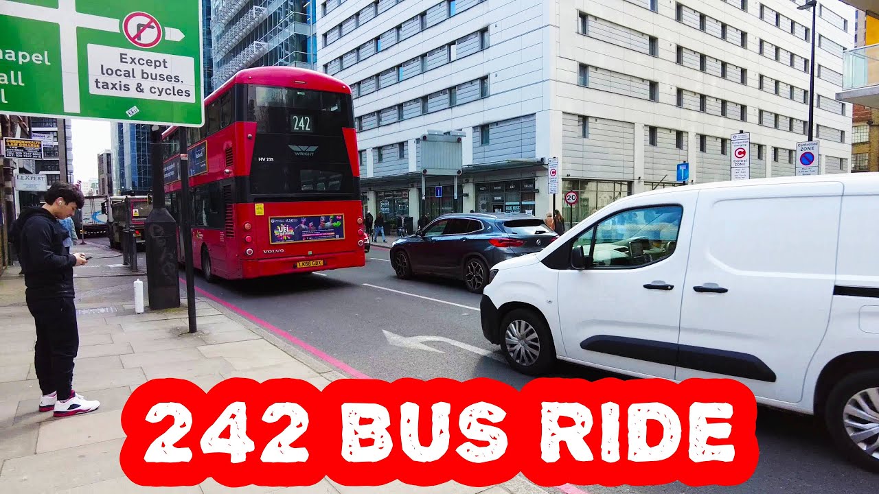 London Bus Tour: A Scenic Ride from Hackney to Aldgate on the 242 - YouTube