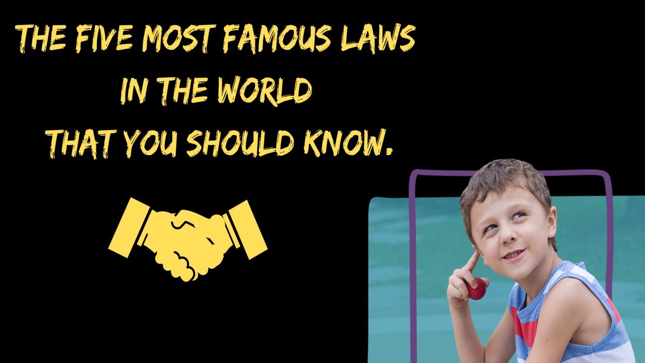 The five most famous laws in the world that you should know. - YouTube