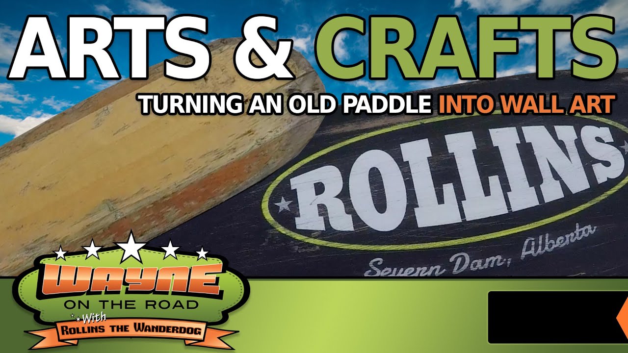 Craftily Repurposing An Old Canoe Paddle - YouTube
