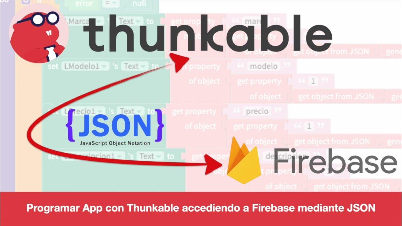 THUNKABLE |#| Acceso a FIrebase mediante JSON desde Thunkable - YouTube