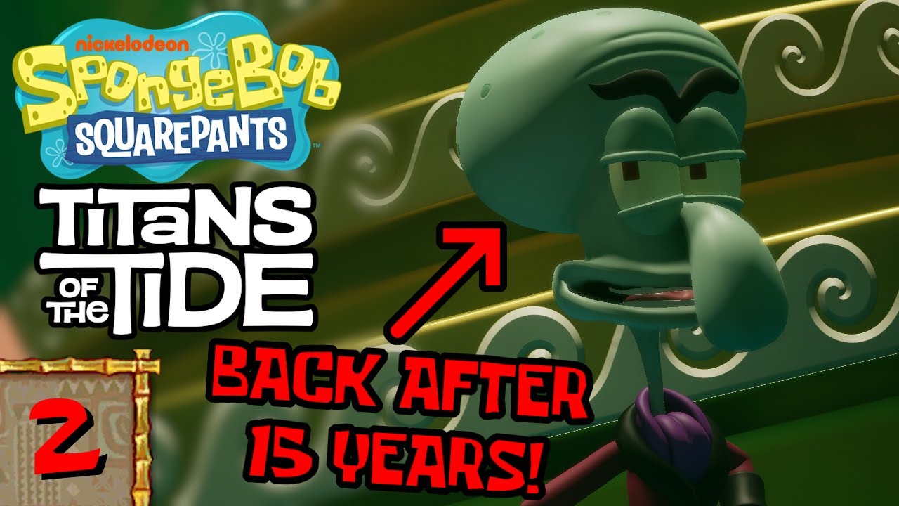 Grown Man Screams Over Octopus | SpongeBob: Titans of the Tide [2 ...