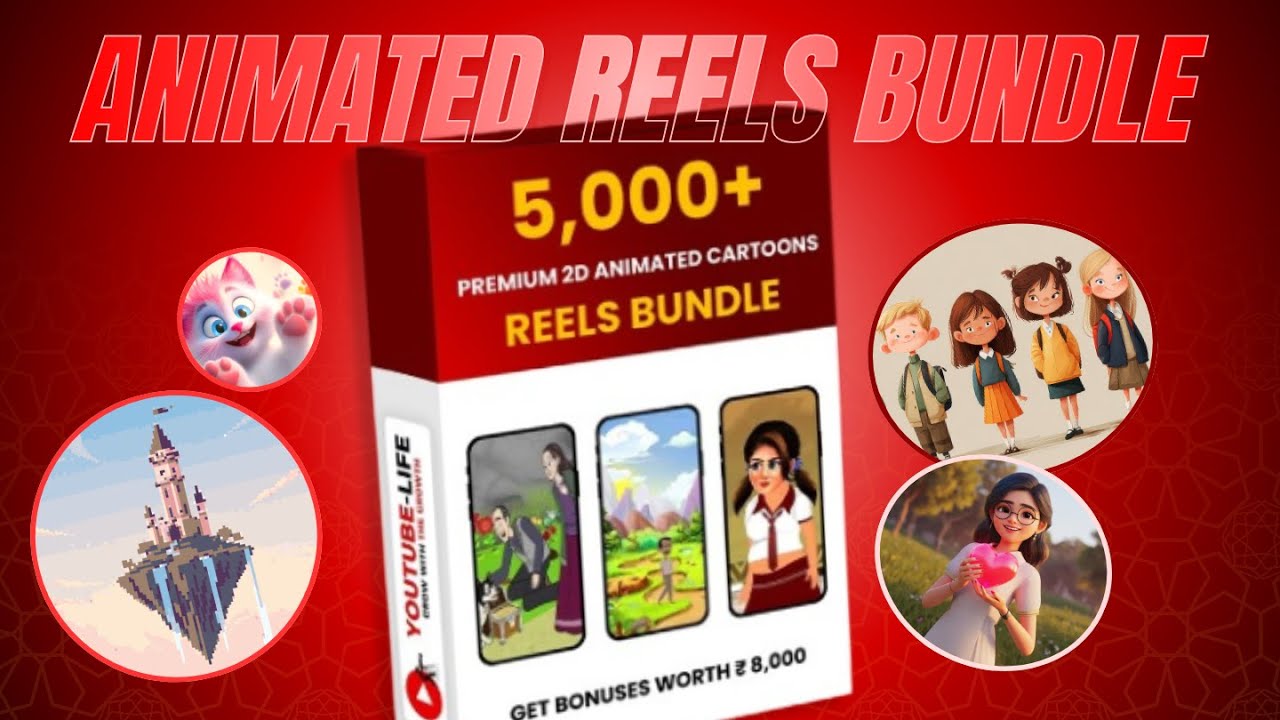 Animated 5000+ Reels Bundle by YTL Courses #editing #edits #shorts - YouTube