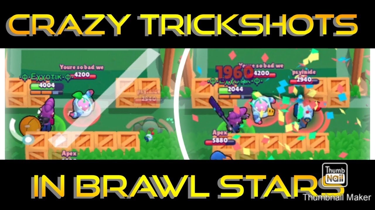 CRAZY Trick-Shots and Goals in Brawl Stars! - YouTube