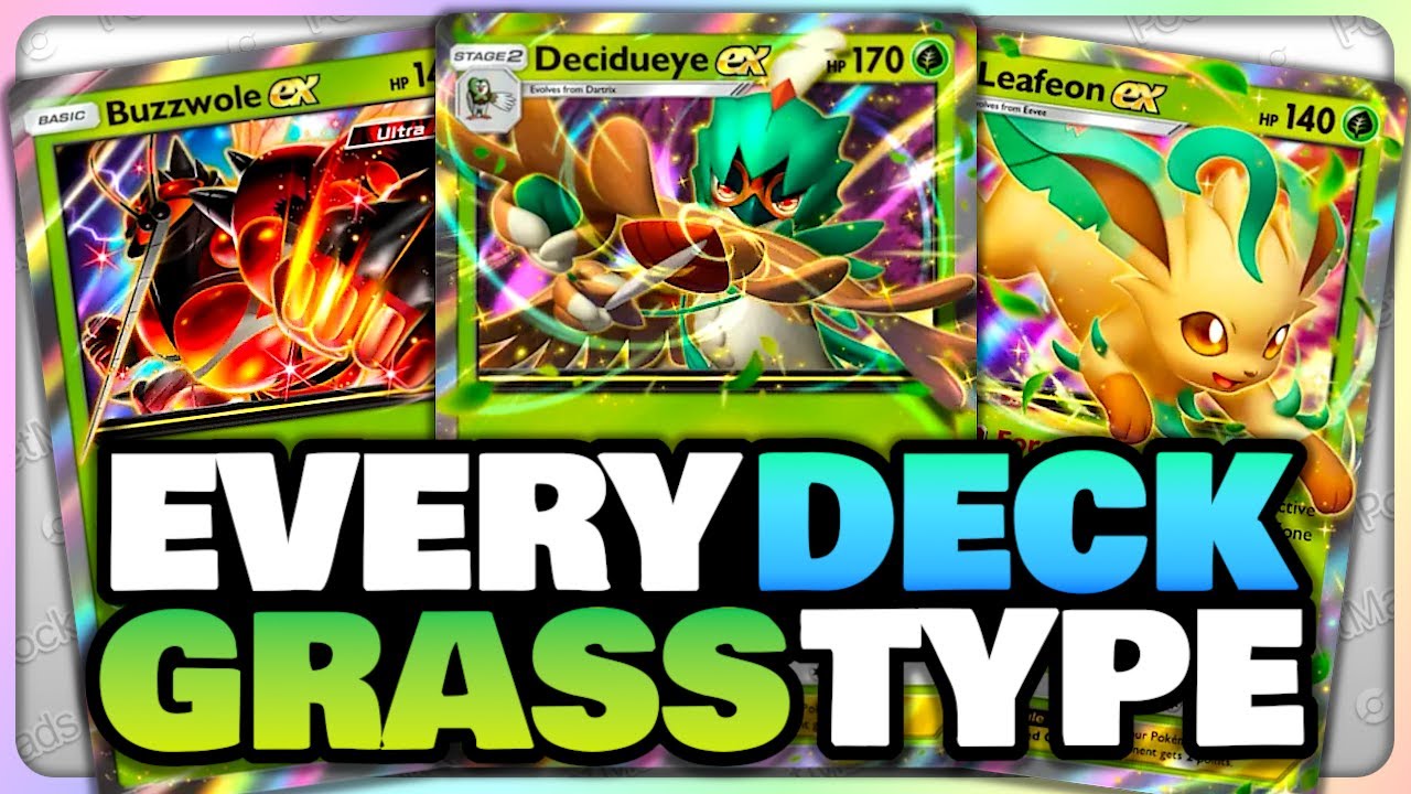 EVERY Grass Type Deck In The Game!!! | Pokemon TCG Pocket - YouTube