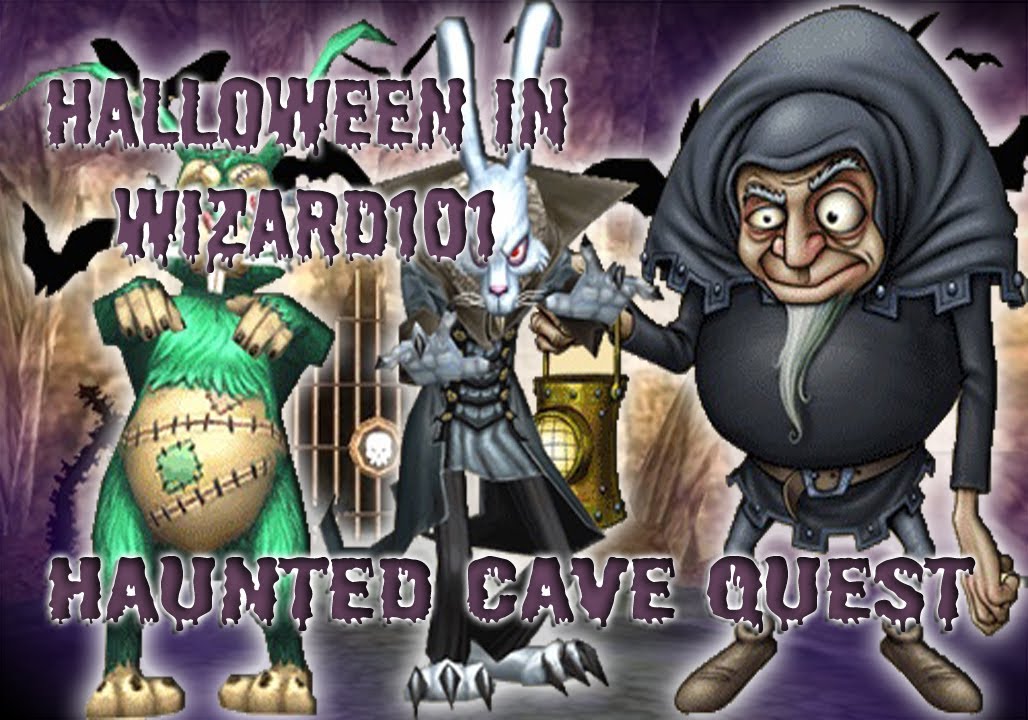 Wizard101 : Haunted Cave Quest | Nosferabbitt & Frankenbunny - YouTube