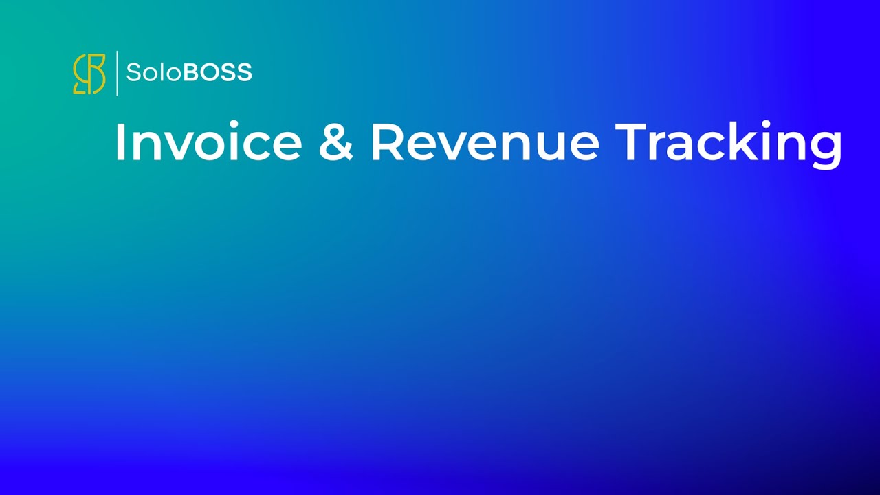 Invoice and Revenue Tracking - YouTube