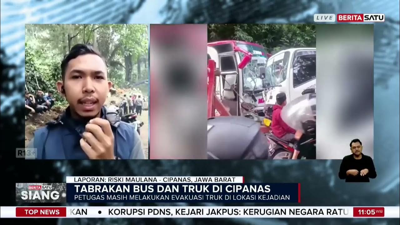 Tabrakan Bus vs Truk dan Motor di Jalan Raya Cipanas, 1 Tewas & 5 Terluka | Beritasatu - YouTube
