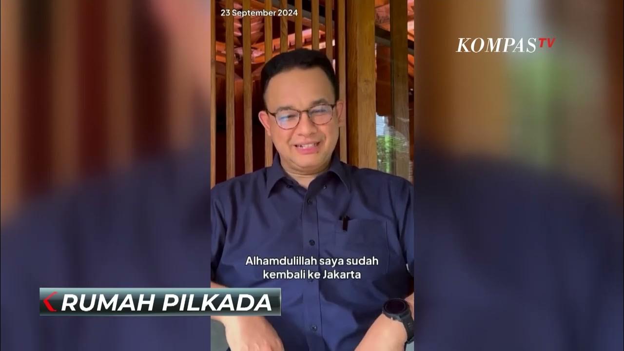 Belum Tentukan Dukungan di Pilkada 2024,Begini Pesan Anies Baswedan untuk Anak Abah - YouTube