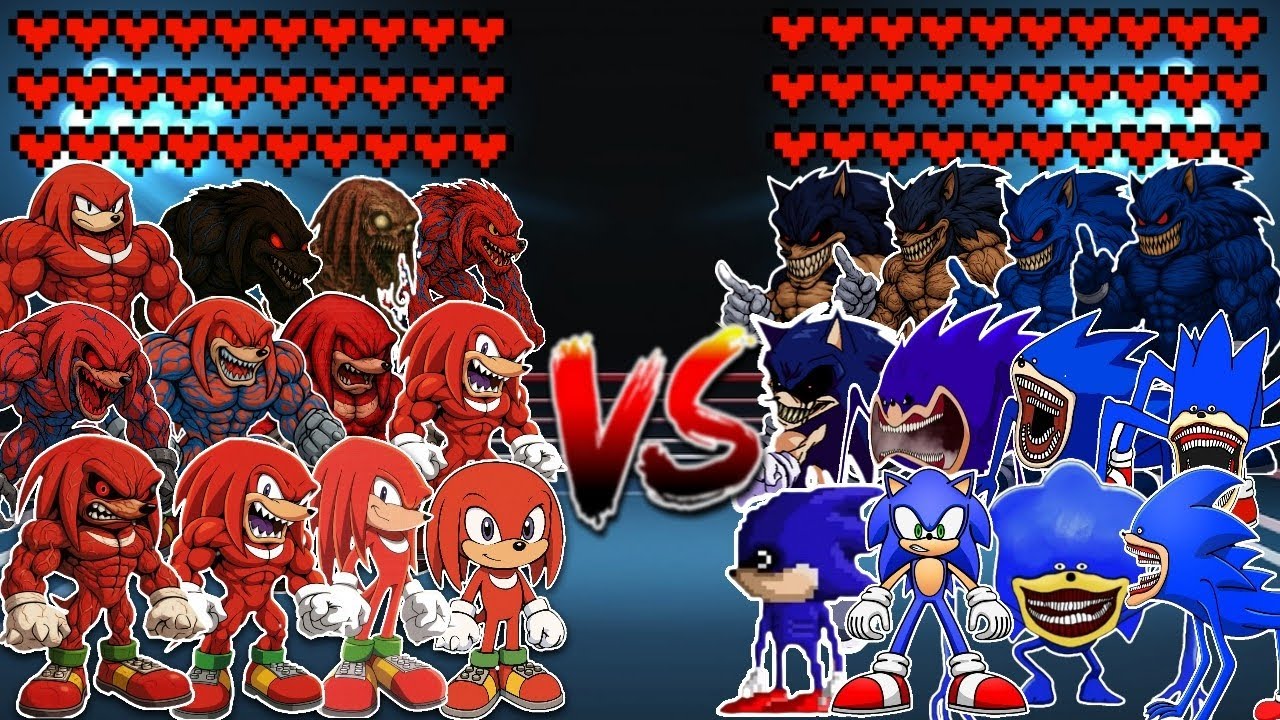 Knuckles Monster Evolution vs Sonic Monster Evolution! Meme battle ...