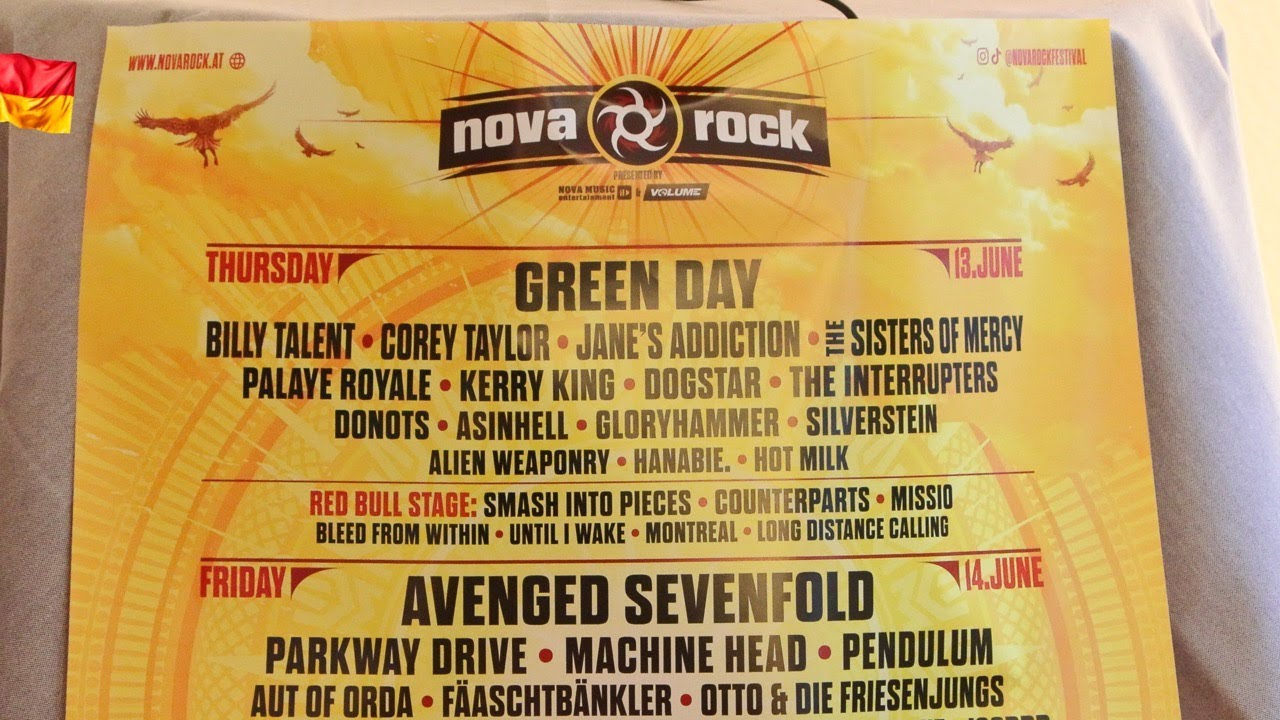 »Nova Rock 2024«: Pannonia Fields verwandeln sich wieder zum Rock ...