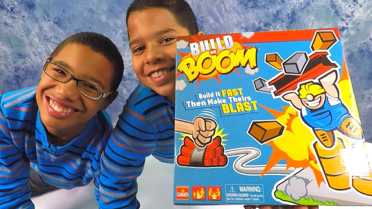 Build or Boom Kids Board Game Goliath Games | Block Stacking Family Fun ...