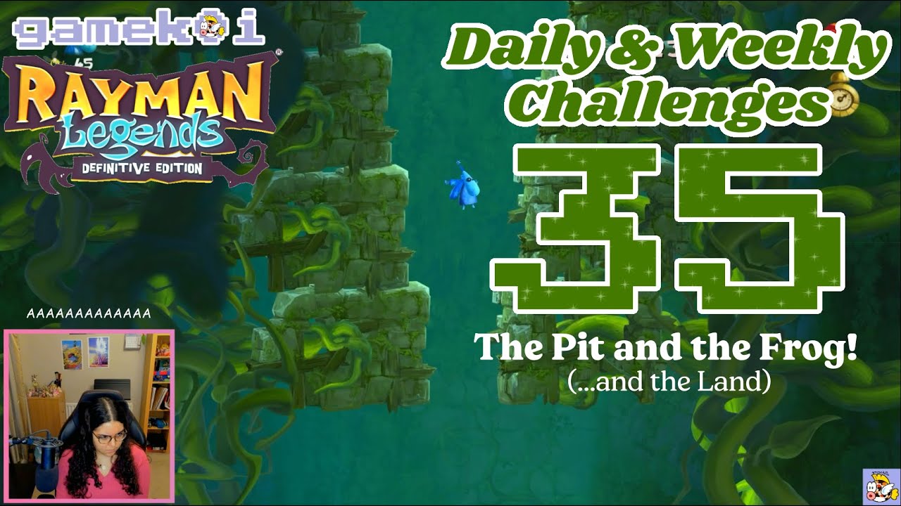 Rayman Legends Challenges #35- The Pit and the Frog! (...and the Land ...
