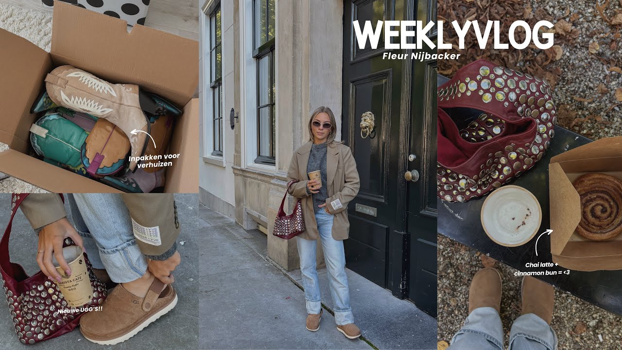 Dozen inpakken voor verhuizen, nieuwe UGG’s & Tiktoks maken 🤎 Fleur ...