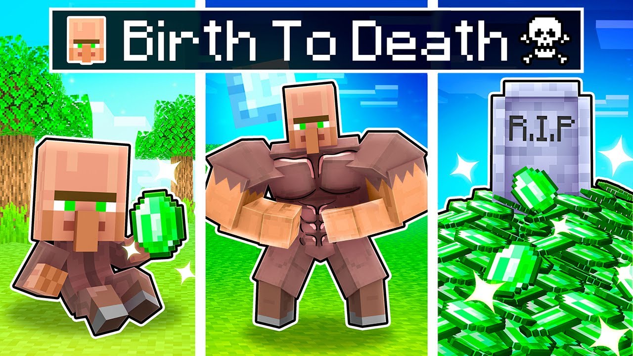 BIRTH to DEATH of a VILLAGER in Minecraft! - YouTube