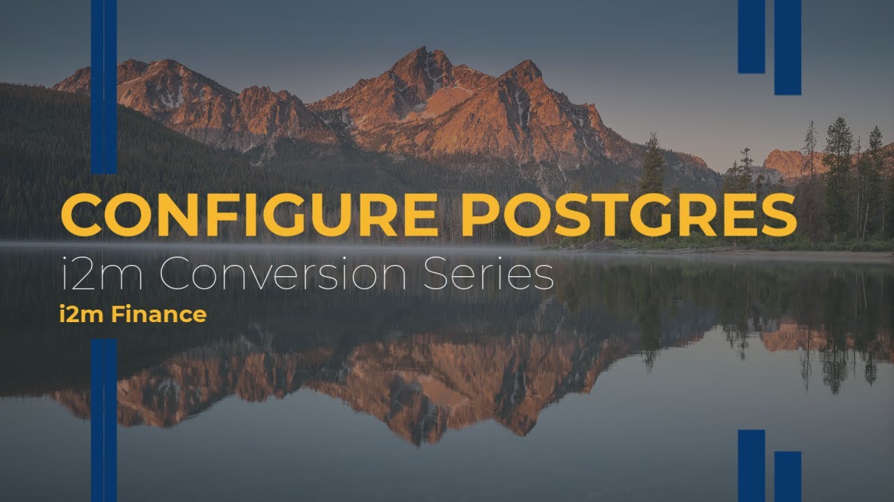 Configure Postgres Youtube