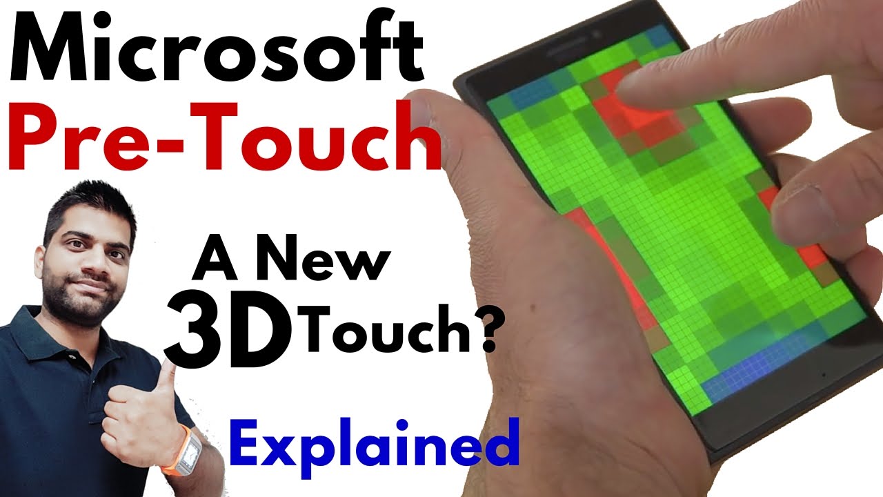 Microsoft Pre-Touch | Better than 3D Touch? Explained - YouTube