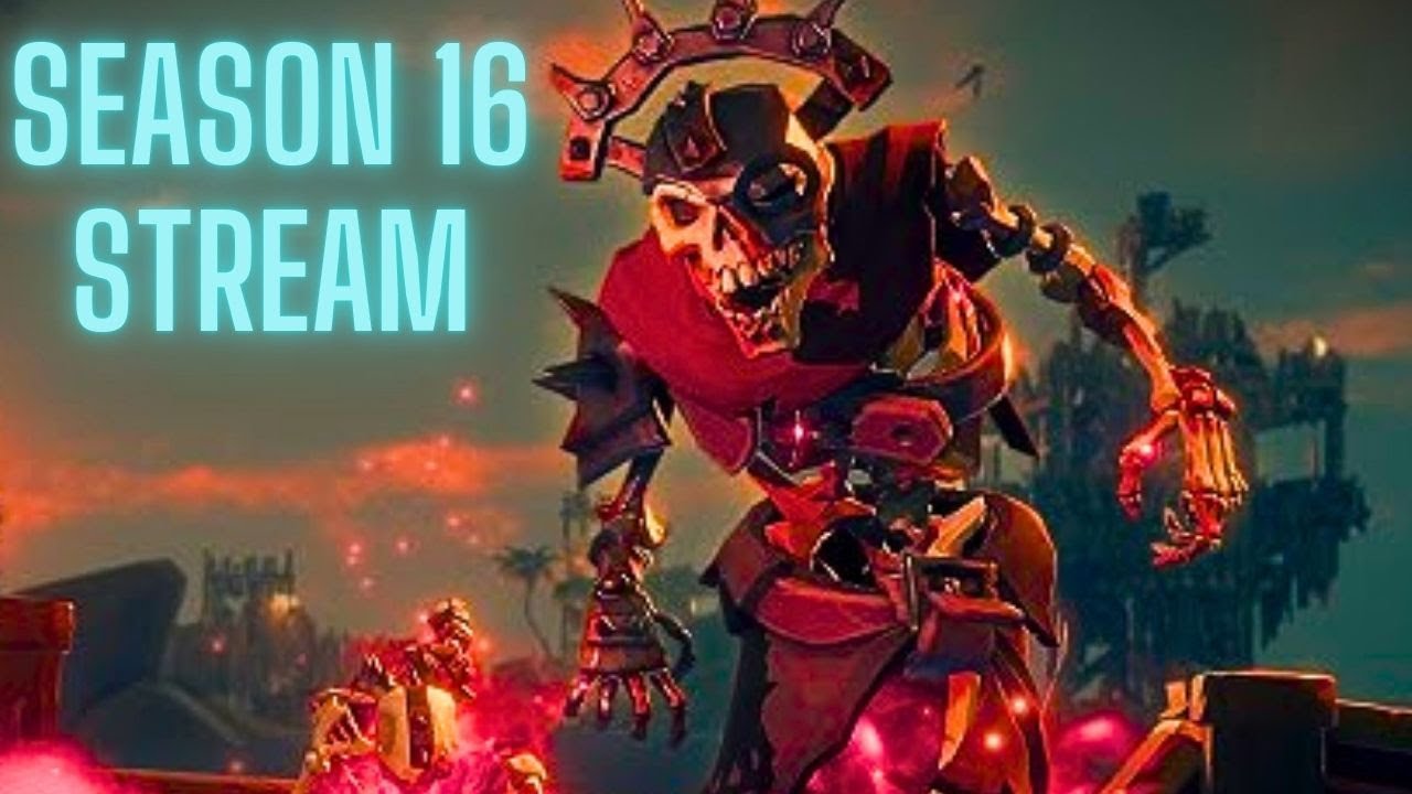 SEASON 16 day 2, unlocking the new skeleton curse cosmetics | Sea of ...