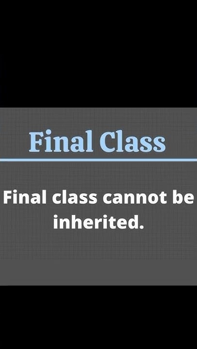 #8. Final Keyword In Java || Java Programming || Interview Preparation #javaprogrammer - YouTube