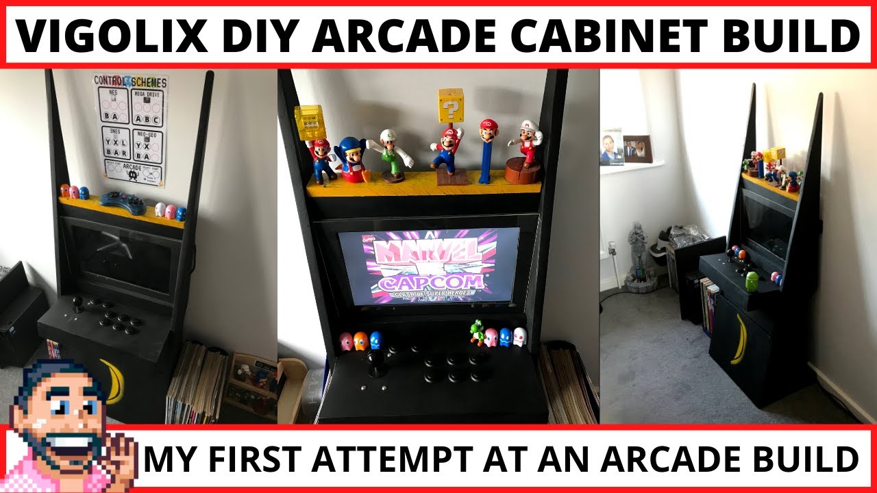 Vigolix RetroPie Arcade Cabinet | DIY Build | Half Size / Kids Cabinet ...
