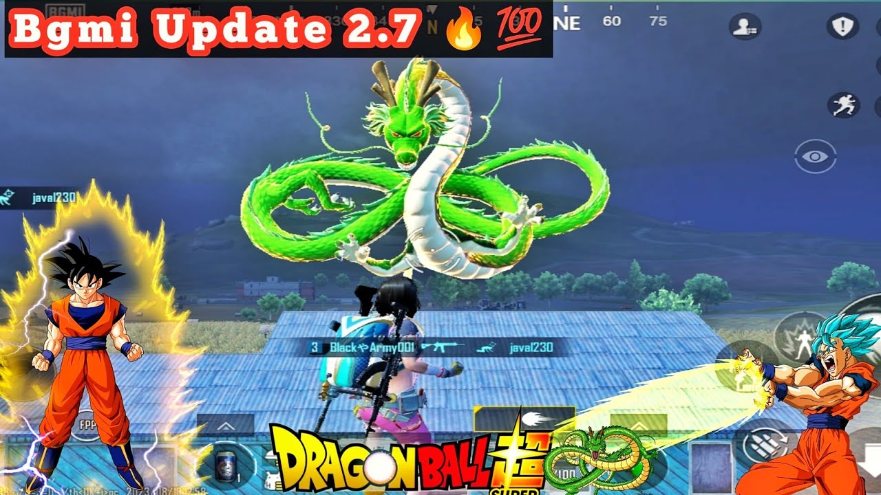 BGMI New Mode Dragon ball Z gameplay || TOP 10 NEW FEATURES NEW UPDATE ...