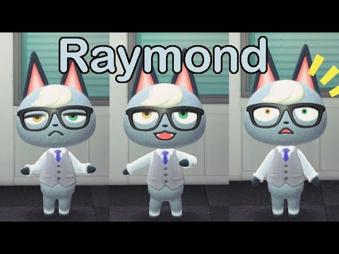 【Animal Crossing New Horizons】Raymond All 44 Emote Reactions - YouTube