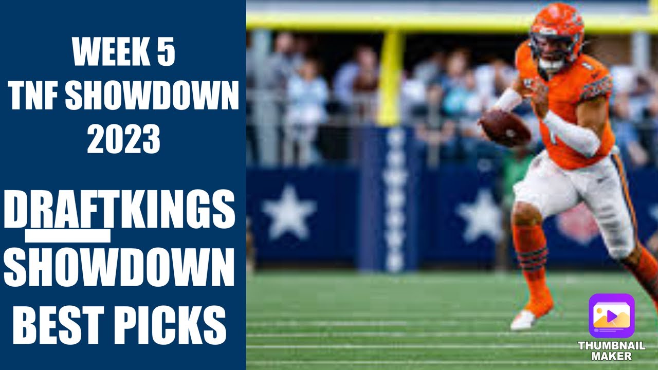 BEARS VS COMMANDERS DraftKings TNF Showdown Lineup Strategy | Expert ...