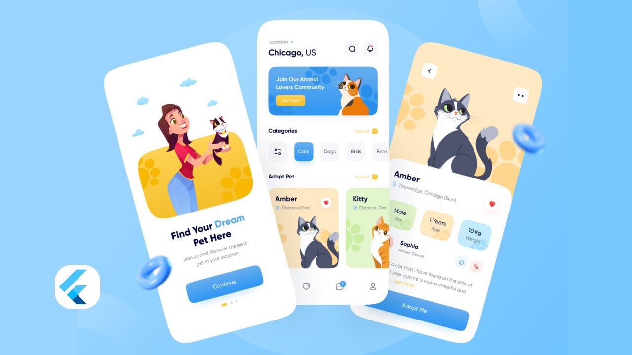 Flutter Pets App || Flutter UI - YouTube