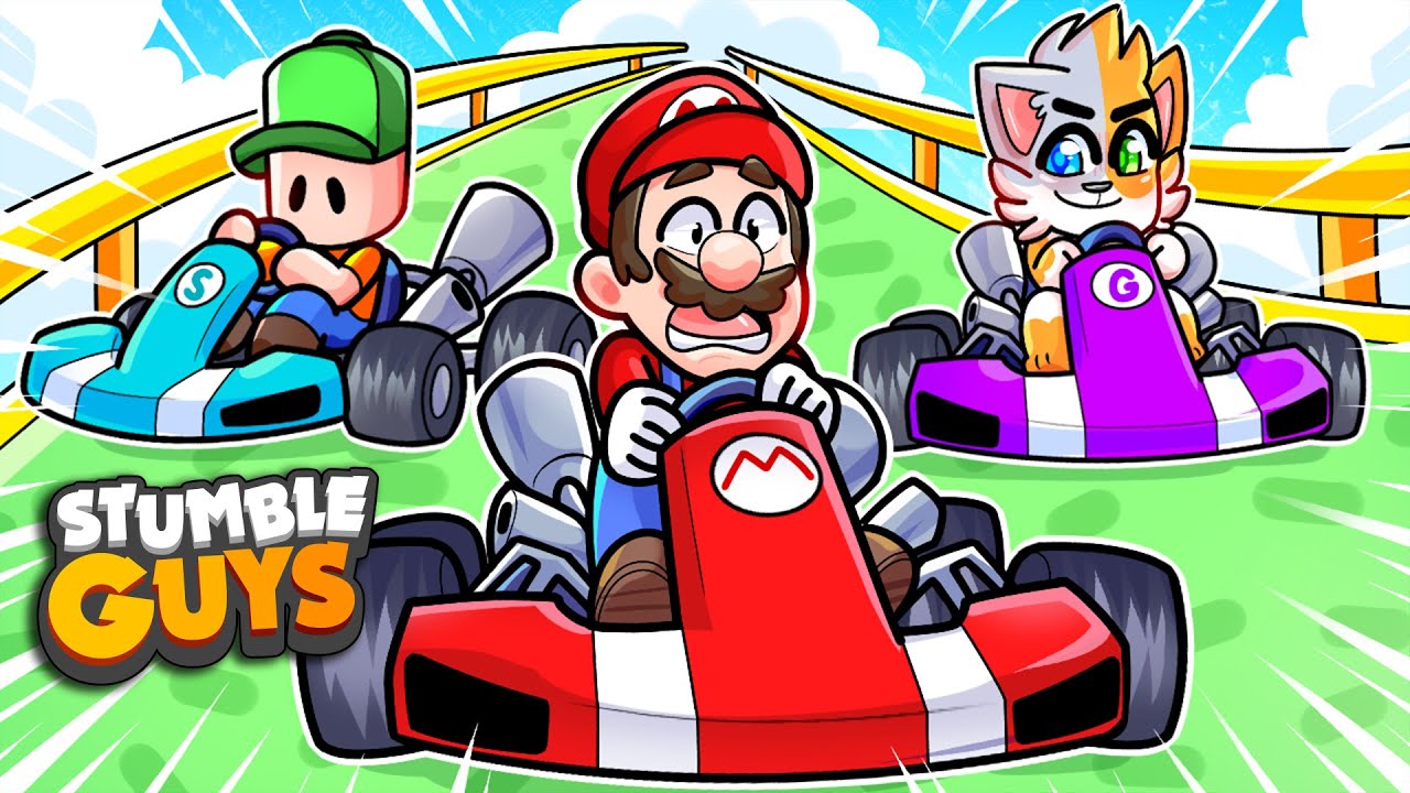 APRENDE A JUGAR *MARIO KART x STUMBLE GUYS* FÁCIL 😍🥳 SOY MARIO BROS 😱😎 ...