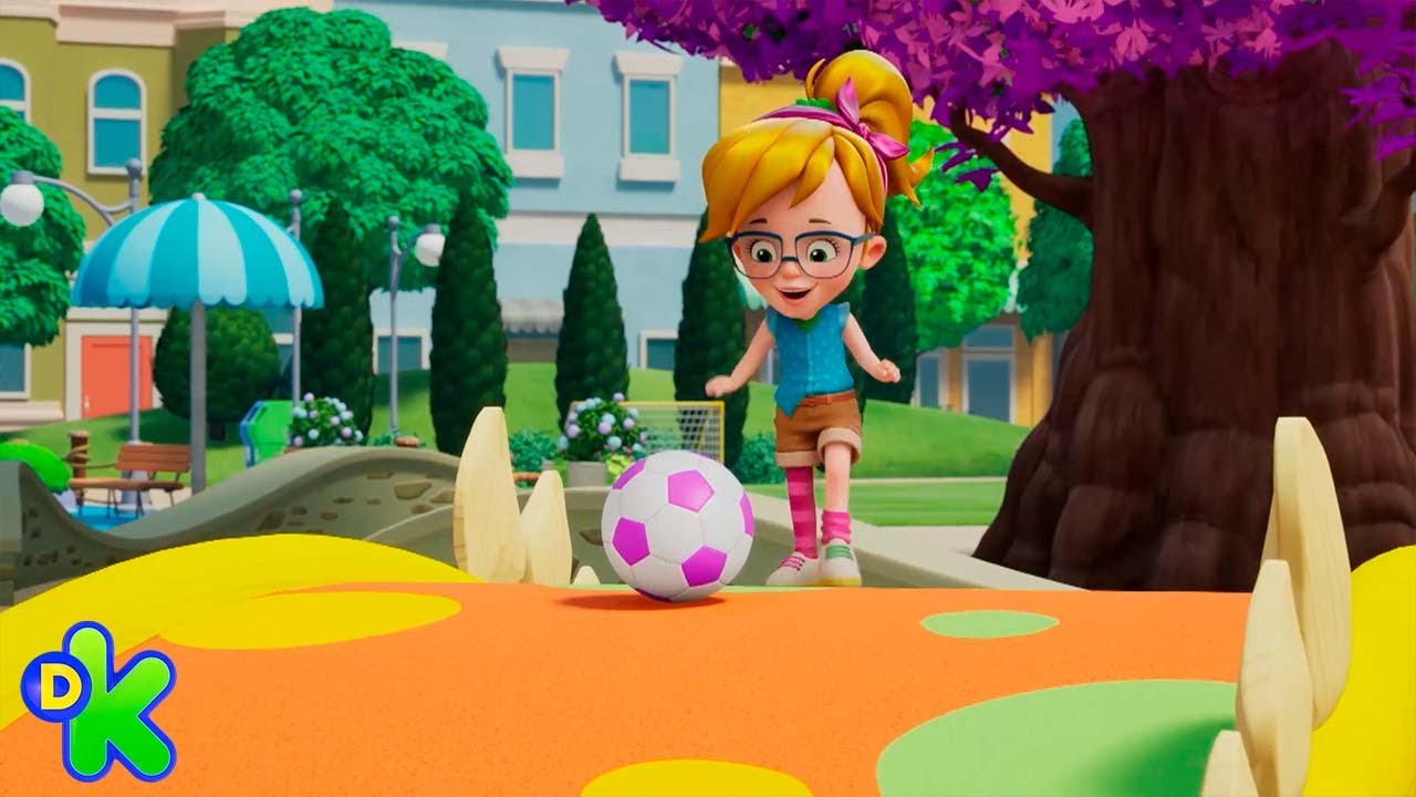 Vivi aprende a jugar con una pelota | El mundo de Barney | Discovery ...