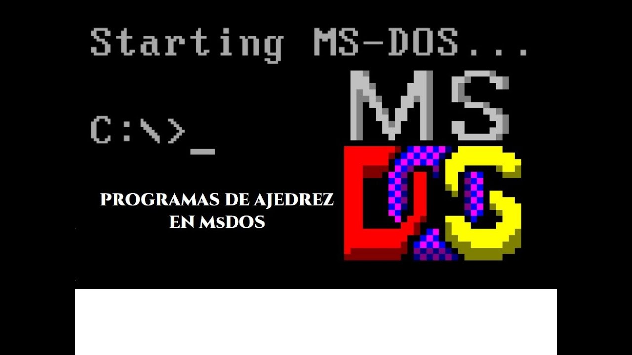 Jugando contra programas de ajedrez de los años 90s (MsDOS) - YouTube