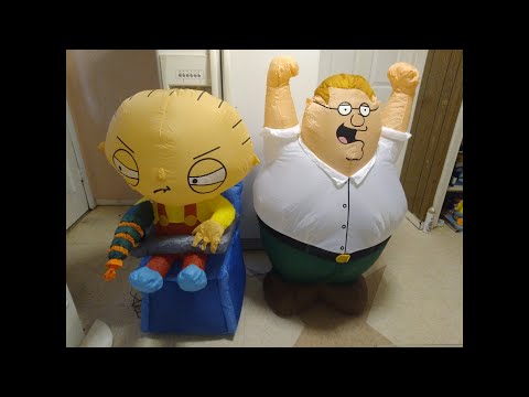 Gemmy Airblown Inflatables Stewie and Peter (Family Guy) - YouTube