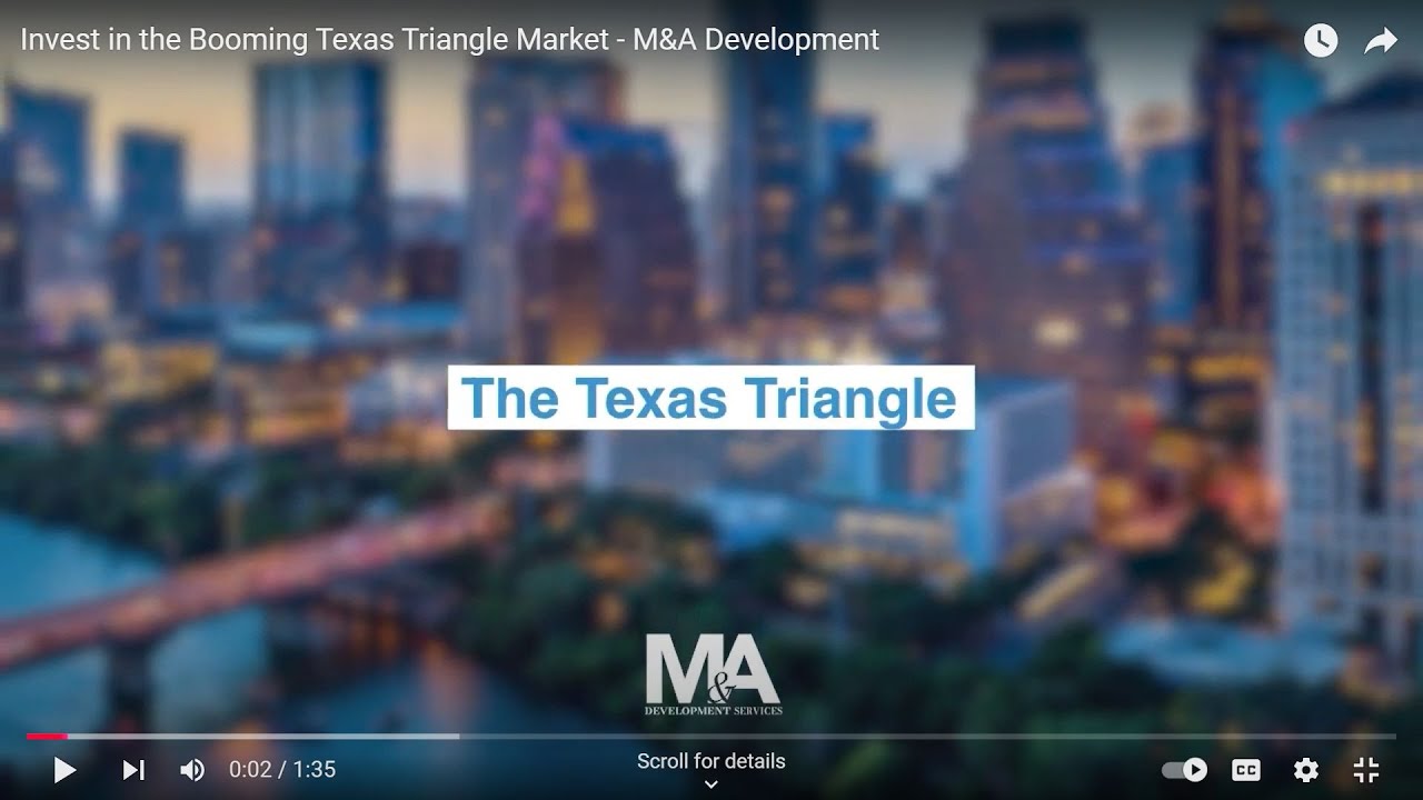 Invest in the Booming Texas Triangle Market - M&A Development - YouTube