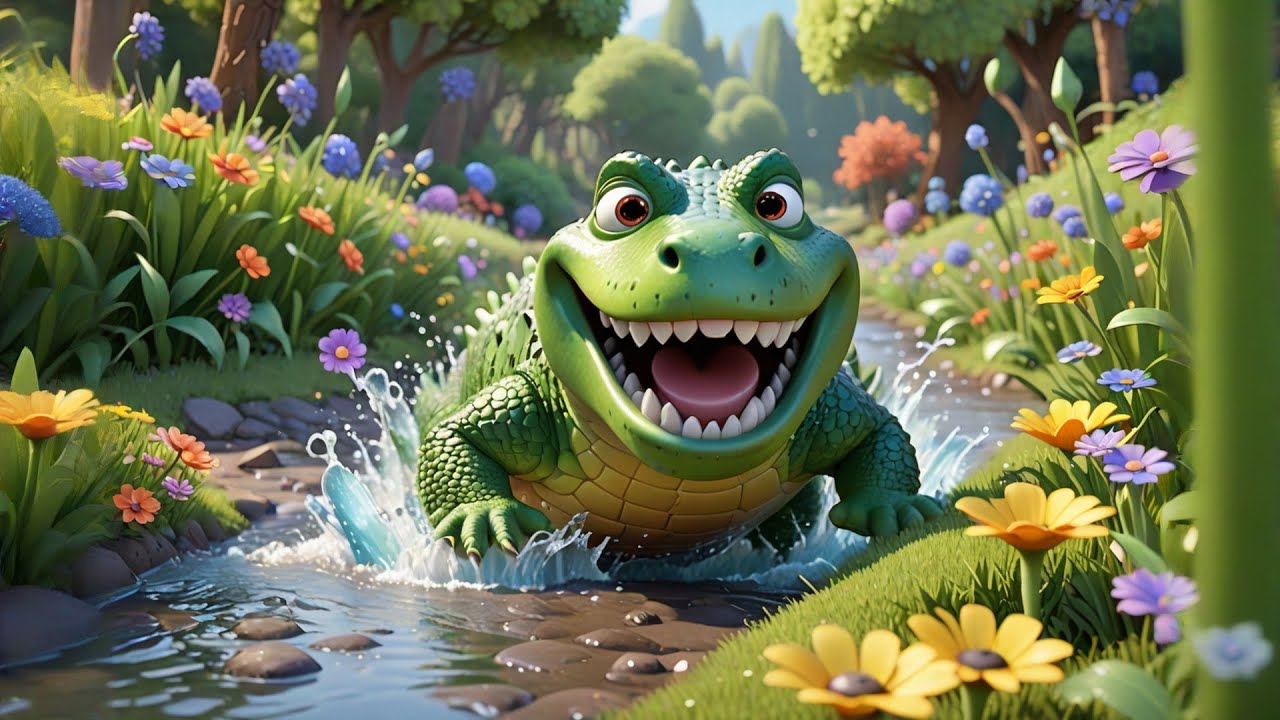 The Crocodile Who Went for a Walk 🐊🚶 | Fun Preschool Story | Learn ...