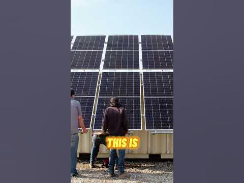 Solar Panels On A Shipping Container! #solar #greenenergy #shortsvideo ...
